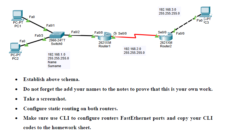 SECTION 1 Configuring the Serial and the FastEthernet | Chegg.com