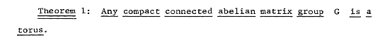 Solved Theorem 1: Any compact connected abelian matrix group | Chegg.com