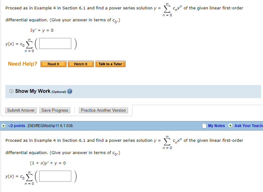 Solved Proceed as in Example 4 in Section 6.1 and find a | Chegg.com