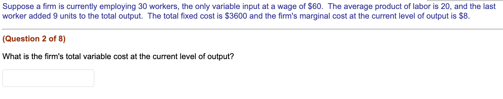 Solved Suppose a firm is currently employing 30 workers, the | Chegg.com