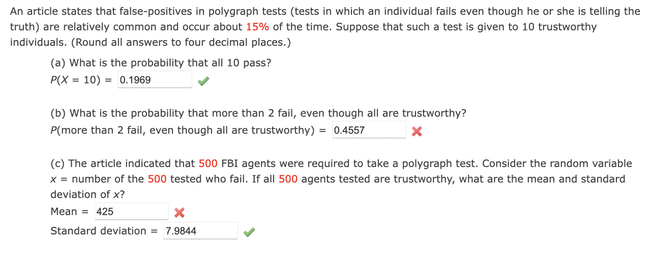 Solved An article states that false-positives in polygraph | Chegg.com