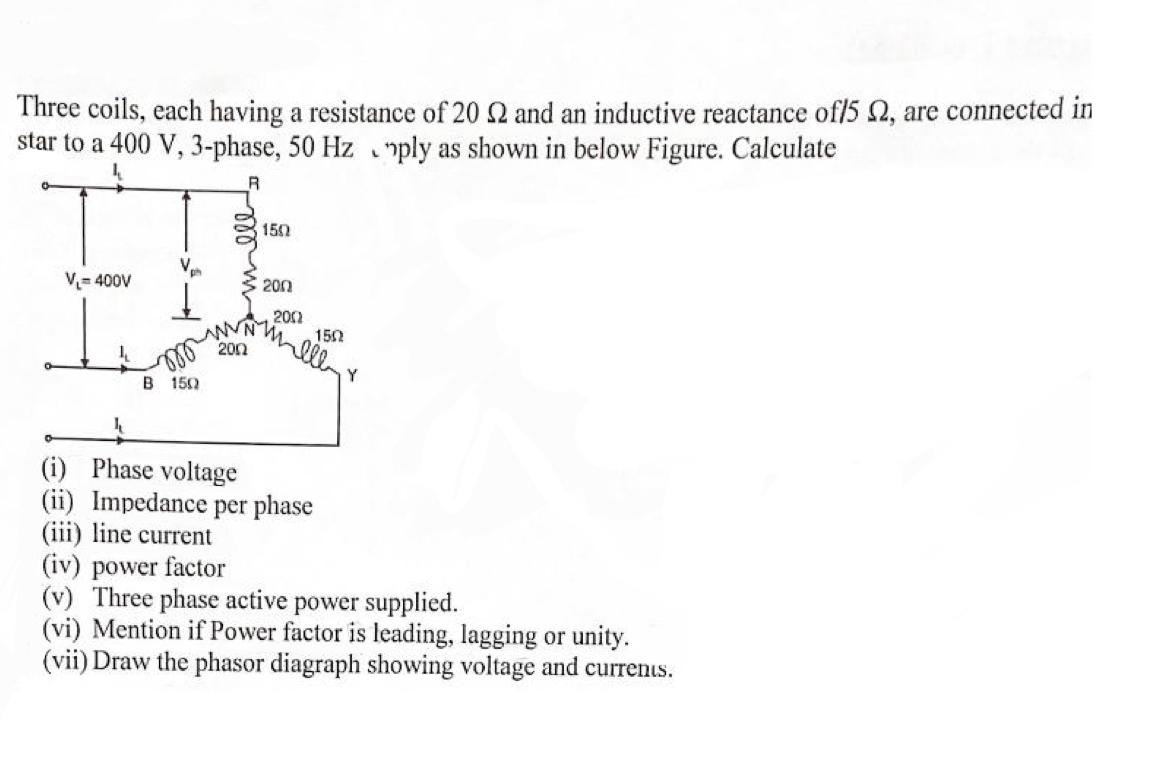 Solved Three Coils Each Having A Resistance Of 2012 And An