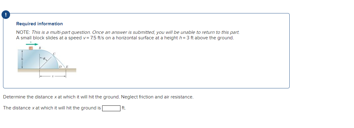 Solved ! Required information NOTE: This is a multi-part | Chegg.com