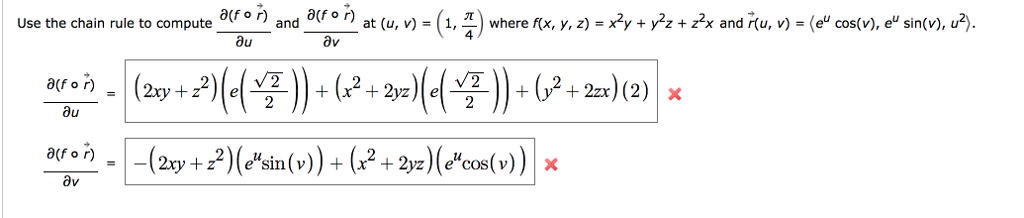 Solved Use the chain rule to compute ** These answers are | Chegg.com