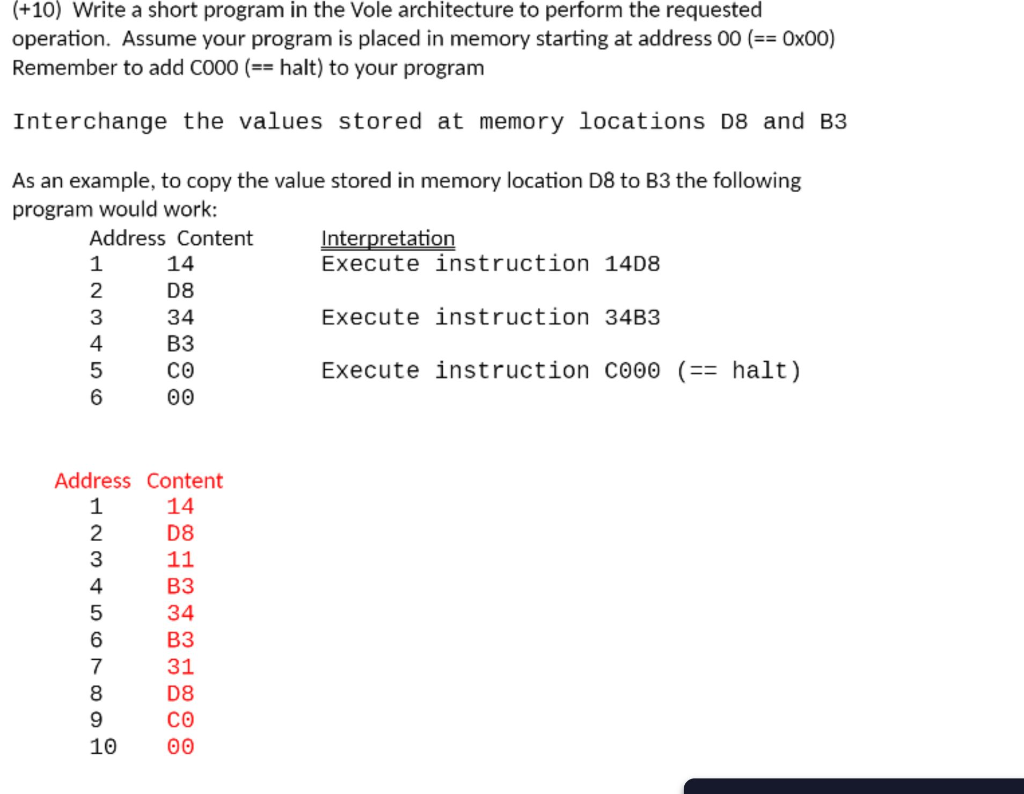 9. (+10) In the Vole Architecture folder there is a | Chegg.com