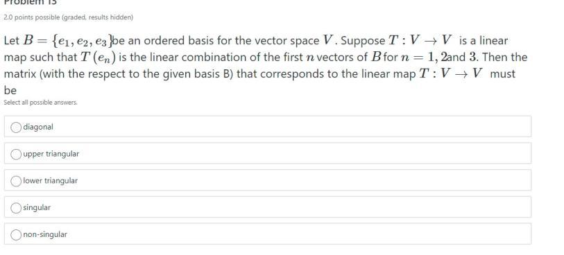Solved topic : Matrix and Matrices. Hi, This is a set of | Chegg.com