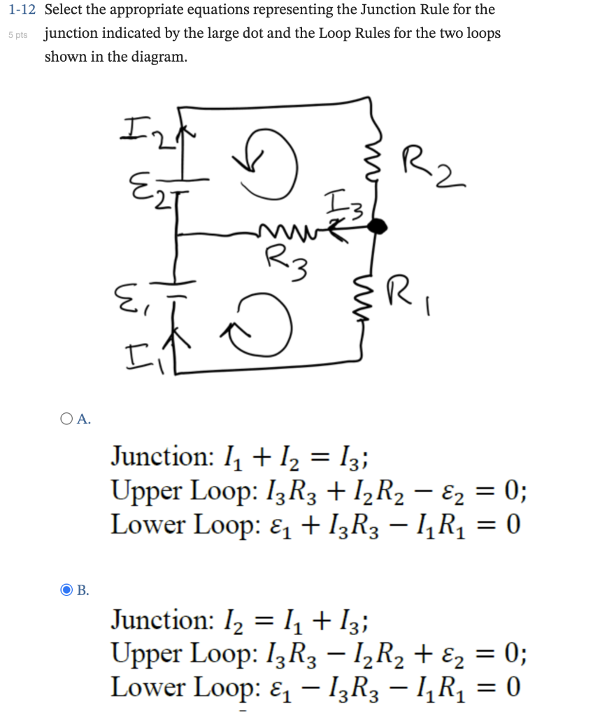 Solved Select the appropriate equations representing the | Chegg.com