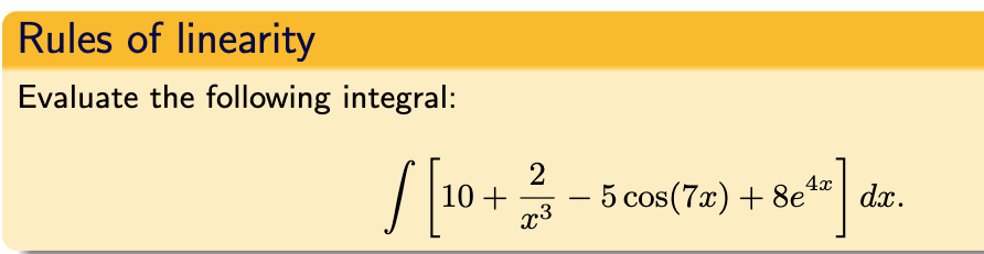 Solved Rules of linearityEvaluate the following | Chegg.com