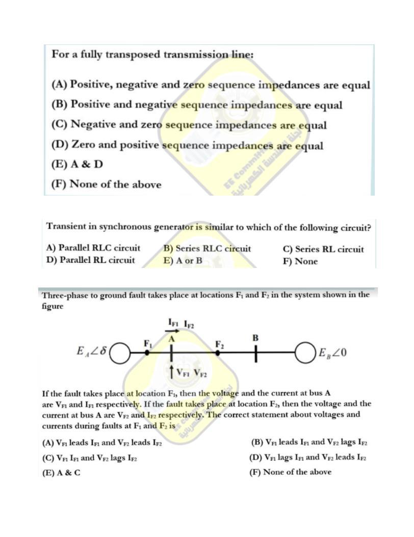 Solved For a fully transposed transmission line: (A) | Chegg.com