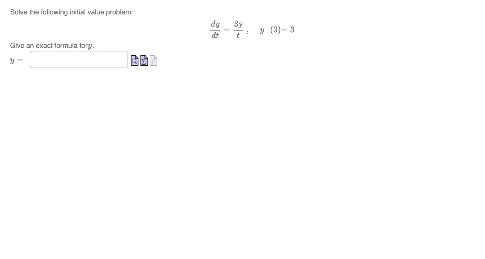 Solved Solve the following initial value | Chegg.com