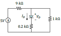 Solved 3. Find the Q-point (ID,VD) for the diode circuit | Chegg.com