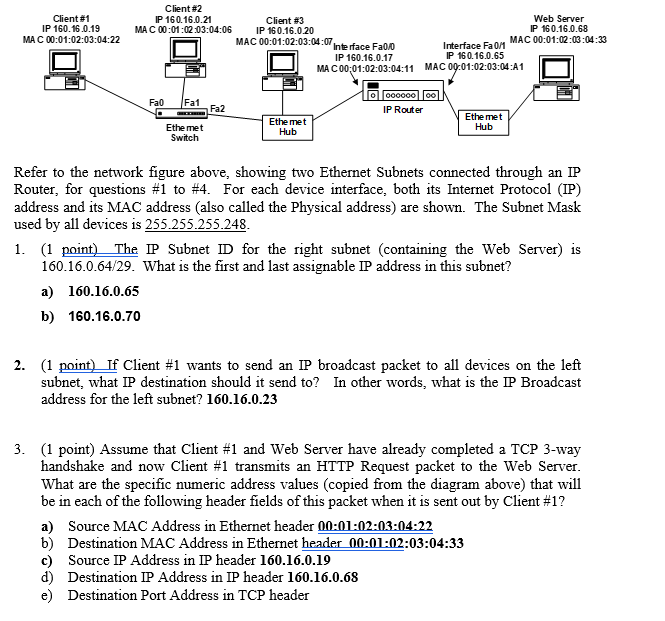 Solved Refer to the network figure above, showing two | Chegg.com