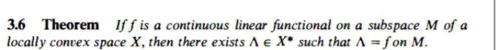 Solved 3.6 Theorem If f is a continuous linear functional on | Chegg.com