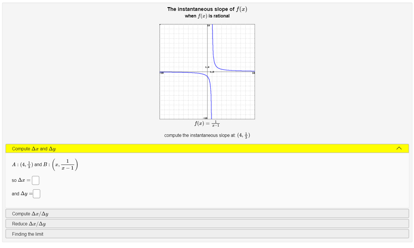 Solved The instantaneous slope of f(x) when f(x) is rational | Chegg.com