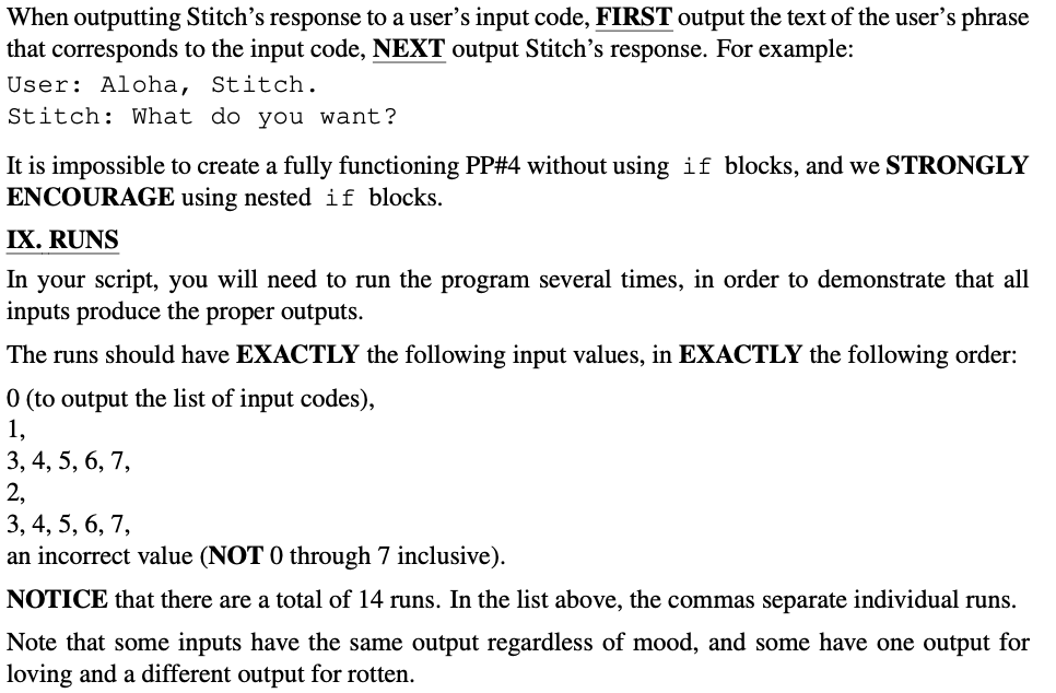 Solved The program body MUST be broken into two subsections: | Chegg.com