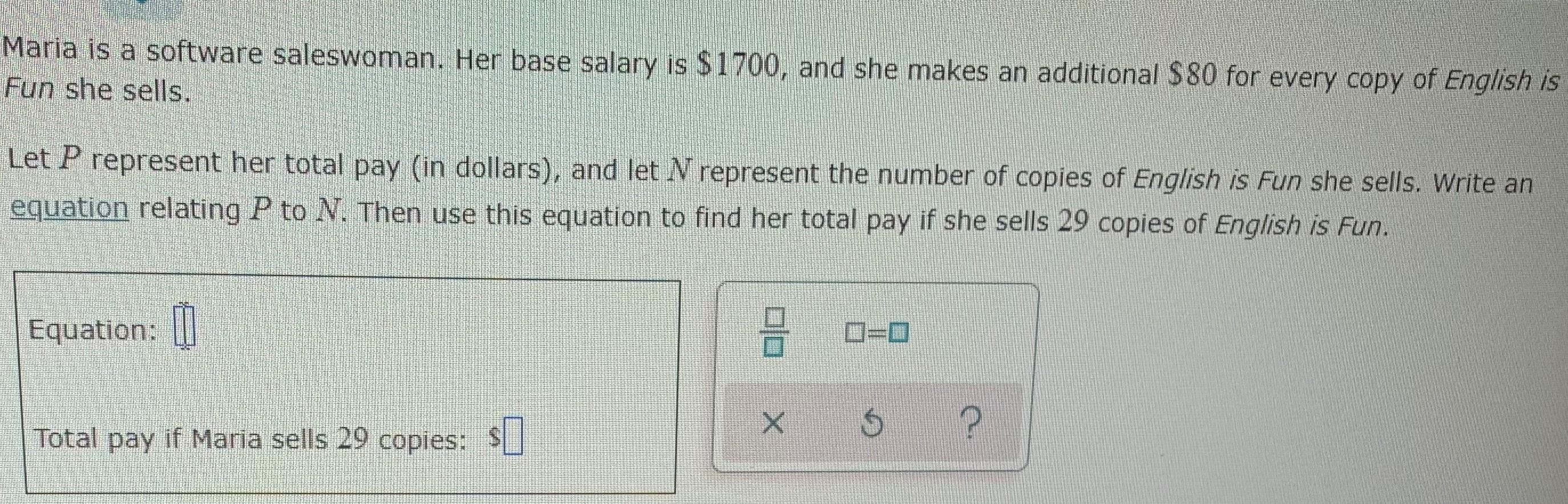 Solved Maria is a software saleswoman. Her base salary is | Chegg.com