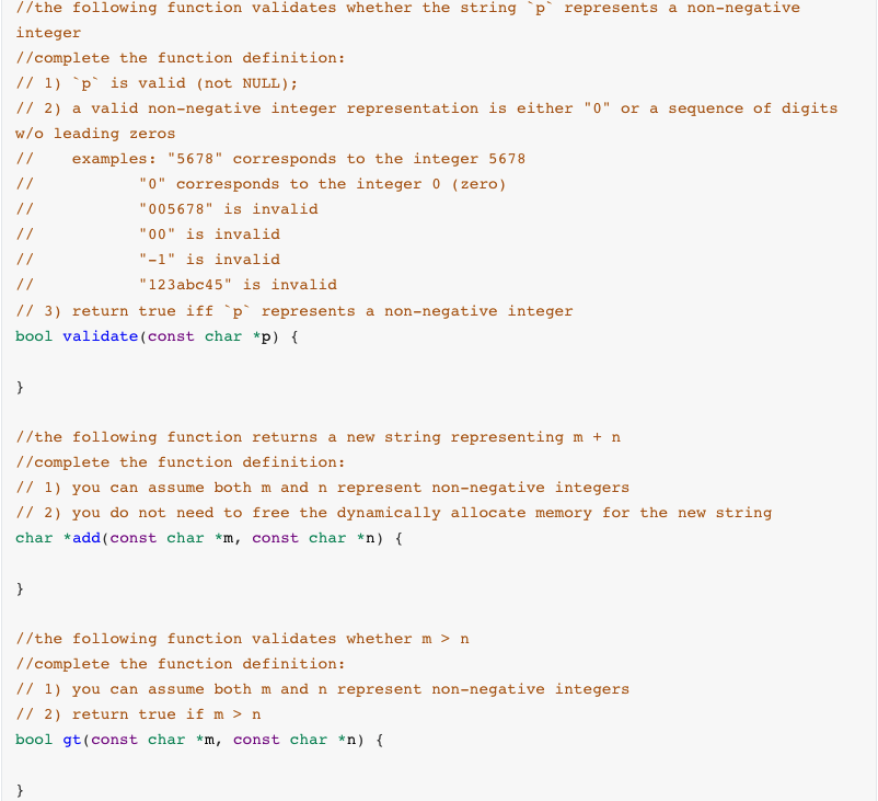 Part 2: Strings representing integers We deal with | Chegg.com