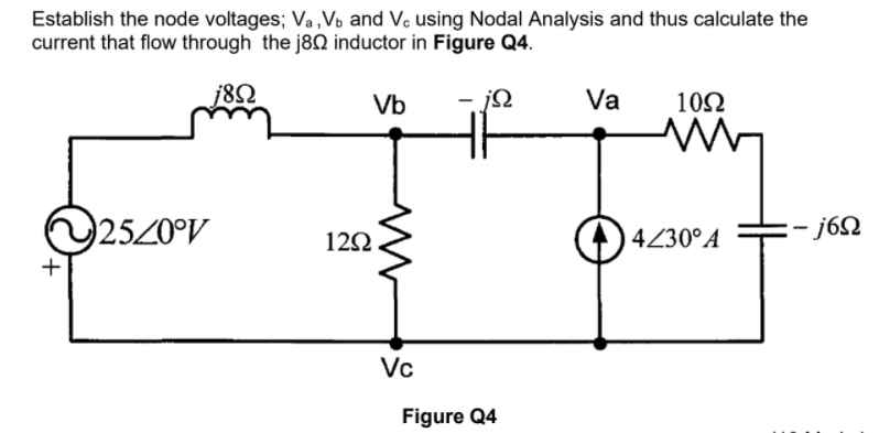 Solved Establish the node voltages; Va,Vb and Vc using Nodal | Chegg.com