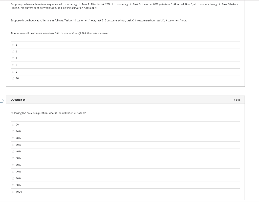 Solved Suppose you have a three task sequence. All customers | Chegg.com