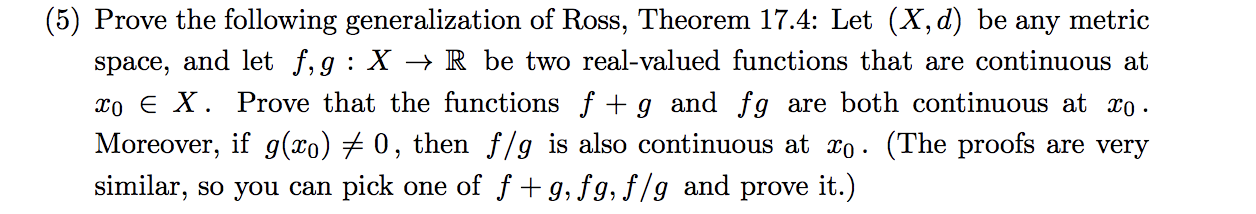 Solved (5) Prove the following generalization of Ross, | Chegg.com