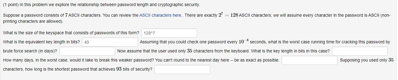 Solved (1 point) In this problem we explore the relationship | Chegg.com