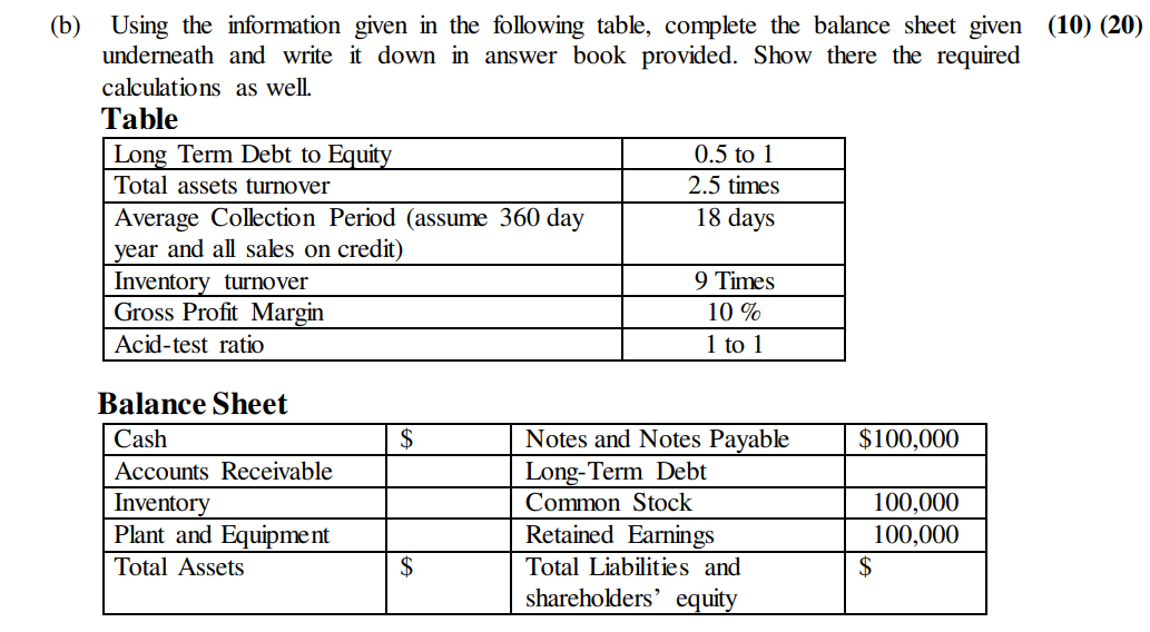 Solved (b) ﻿Using the information given in the following | Chegg.com
