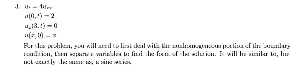 Solved The Heat Equation with Nonhomogeneous Boundary | Chegg.com