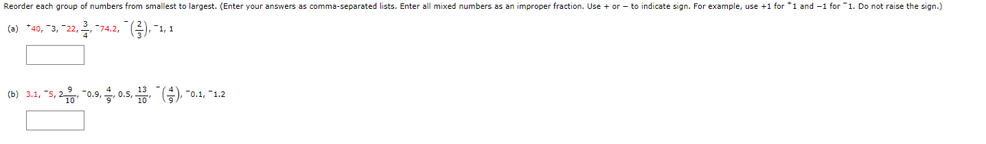 Solved Reorder each group of numbers from smallest to | Chegg.com