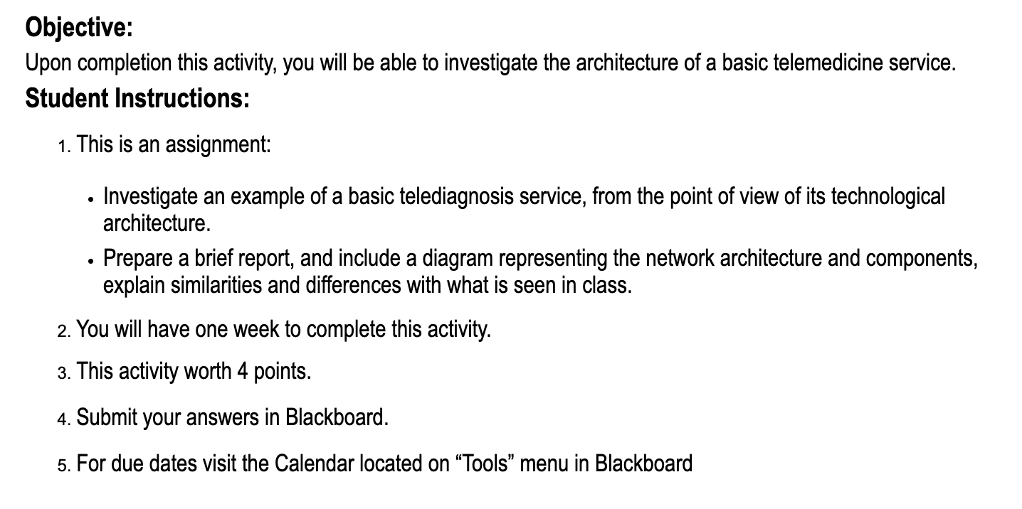 Solved Objective: Upon completion this activity, you will be | Chegg.com