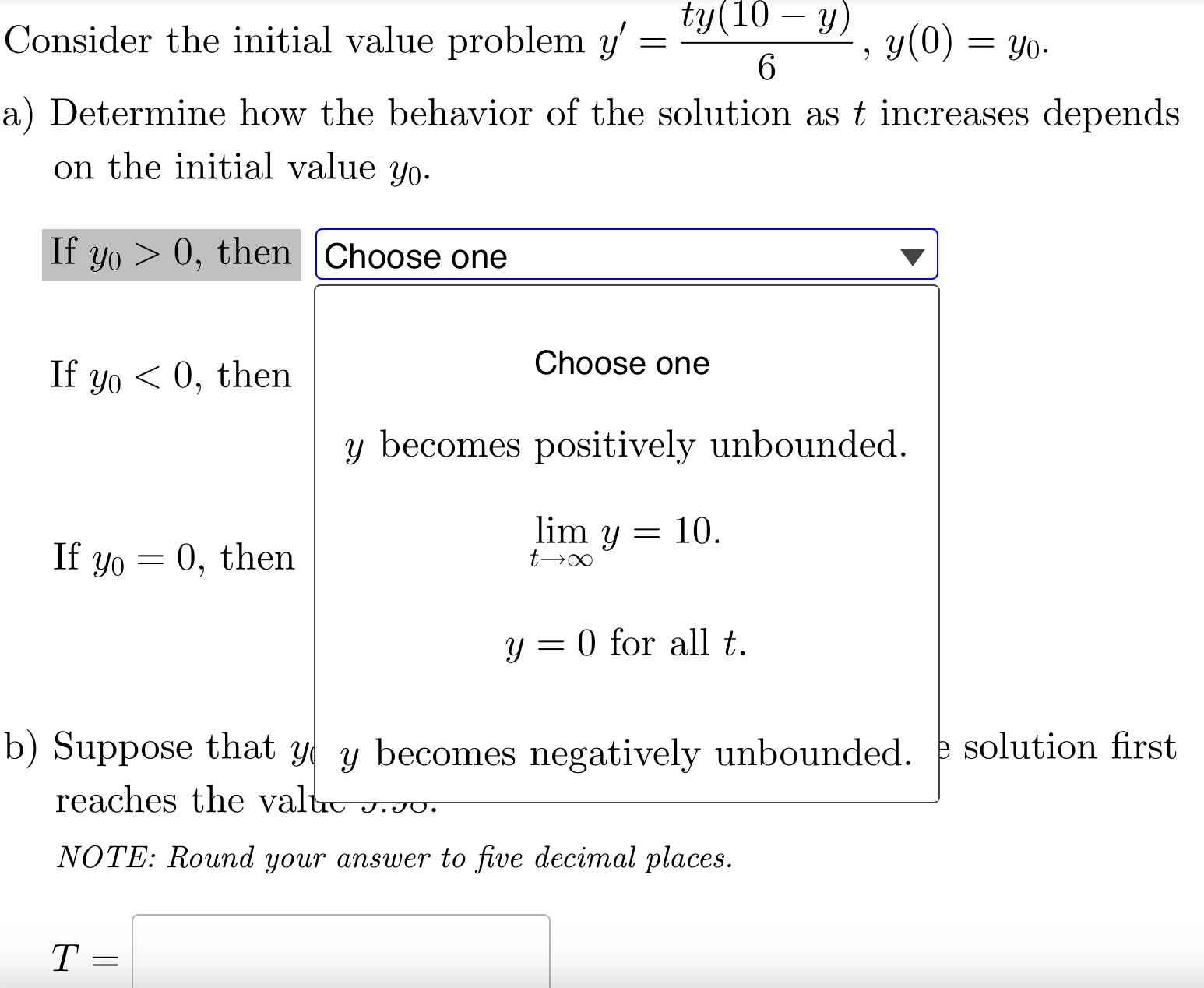 Solved Consider the initial value problem | Chegg.com