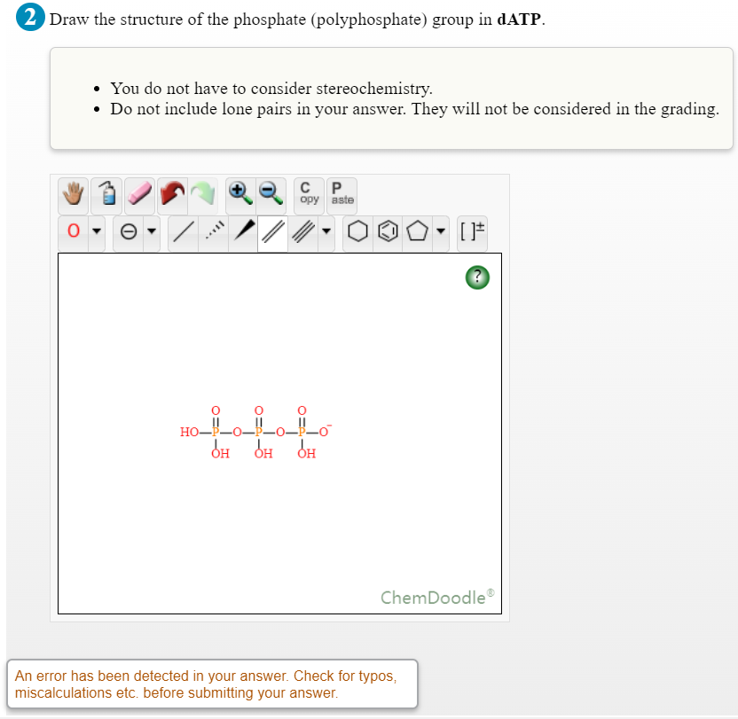 Solved 2 Draw the structure of the phosphate (polyphosphate) | Chegg.com