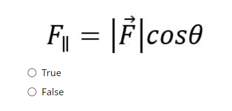 Solved F∥=∣F∣cosθ | Chegg.com