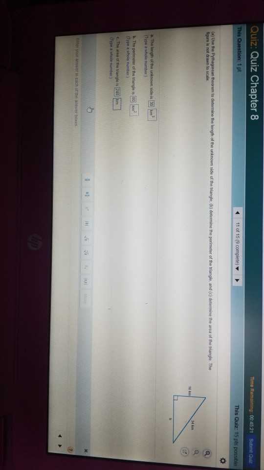 Solved Im not sure if this is okay a) 30 km3 b) 80 km2 c) | Chegg.com