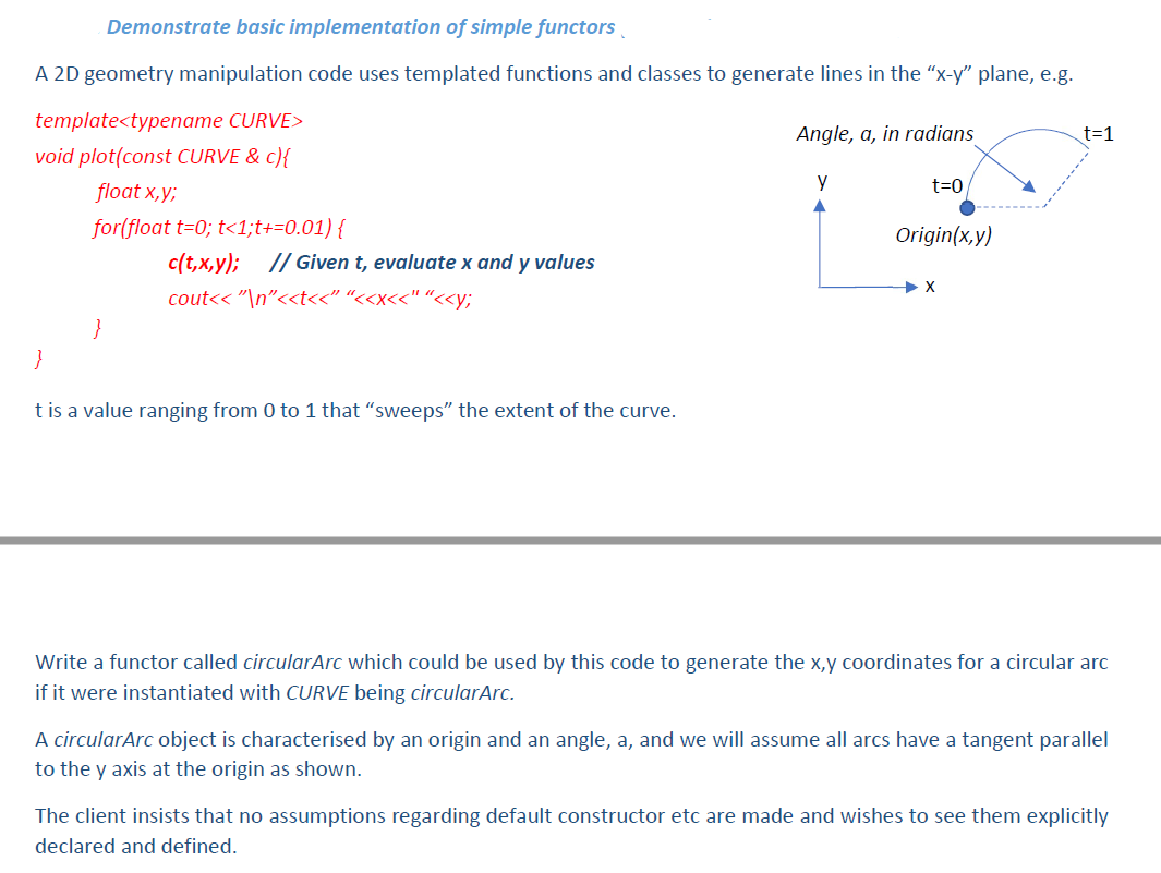 Demonstrate basic implementation of simple functors A | Chegg.com
