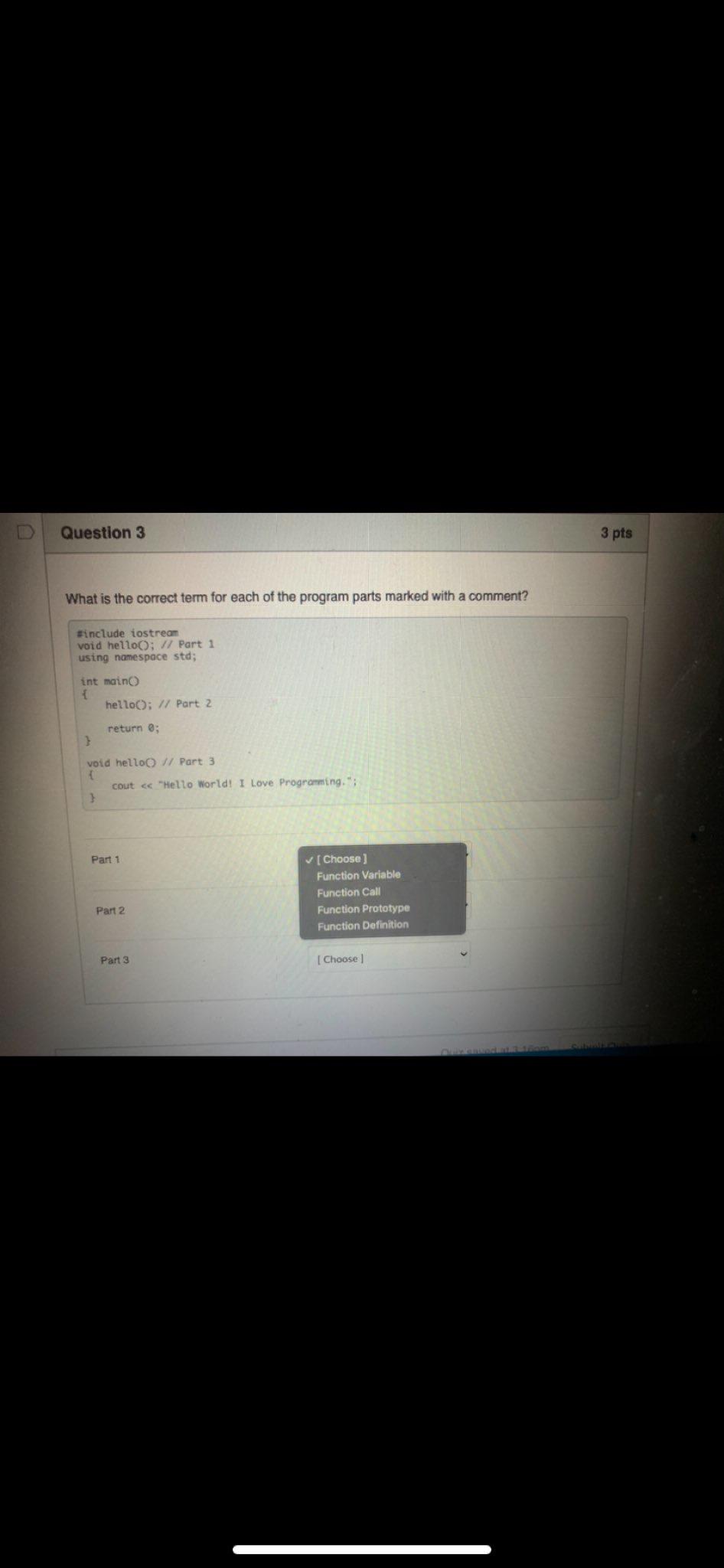Solved What is the correct term for each of the program | Chegg.com