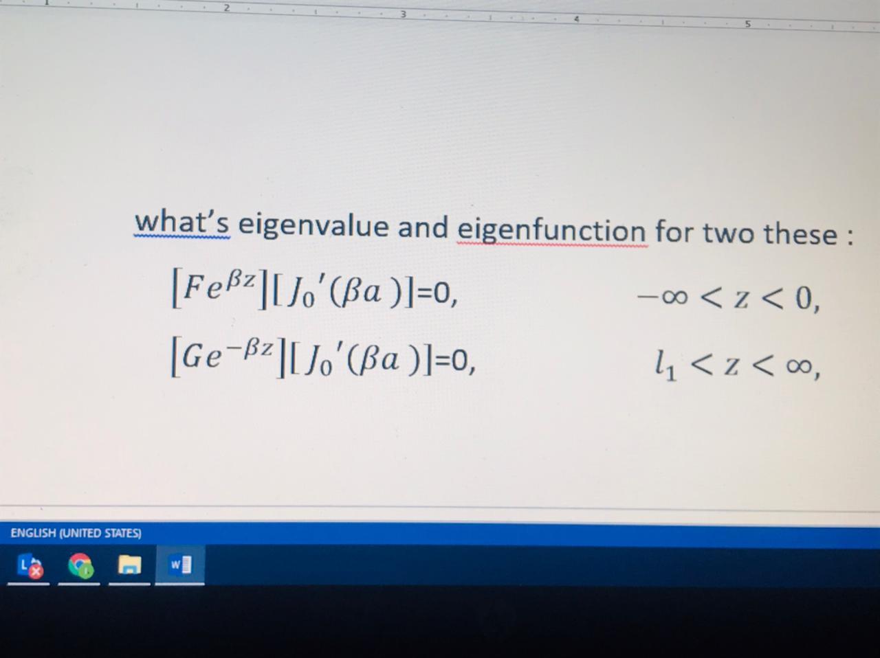 what's eigenvalue and eigenfunction for two these : | Chegg.com