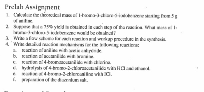 Solved Prelab Assignment 1. Calculate the theoretical mass | Chegg.com