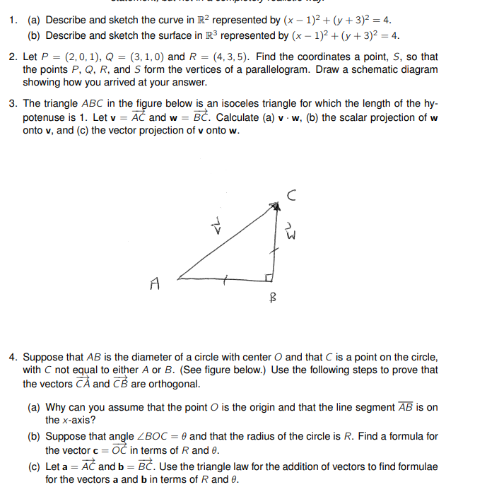 Solved 1. (a) Describe and sketch the curve in R2 | Chegg.com Solved 1. (a) Describe and sketch the curve in R2 | Chegg.com
