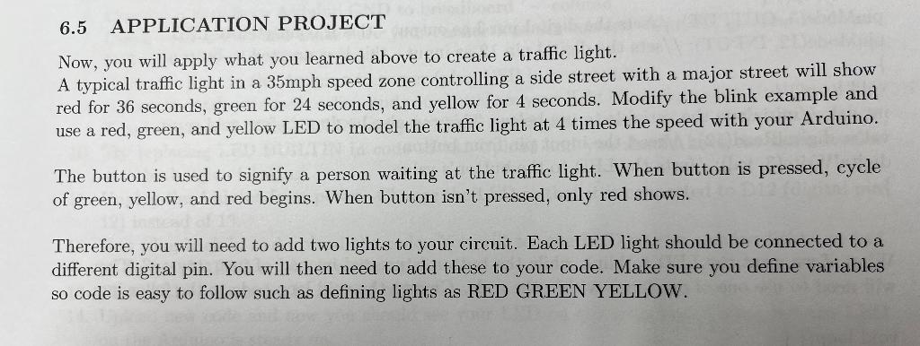 Solved 6.5 APPLICATION PROJECT Now, you will apply what you | Chegg.com