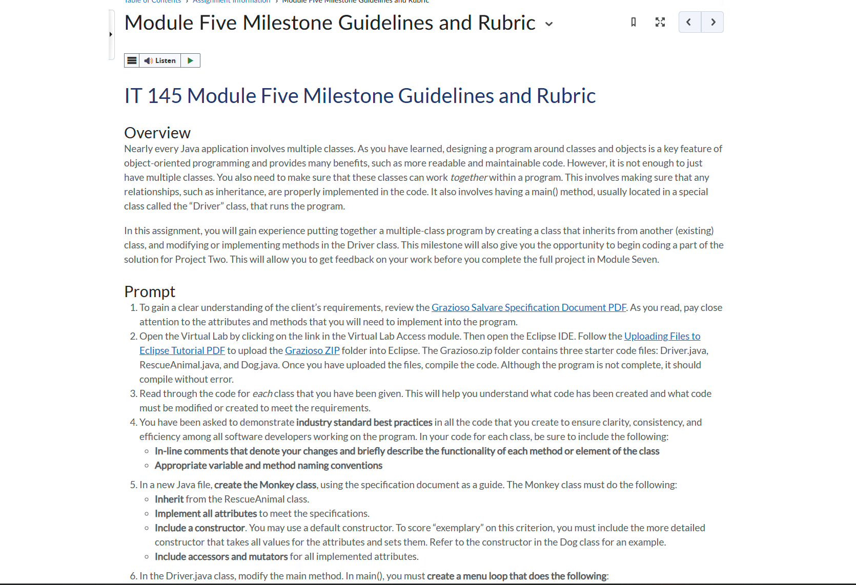 Solved Module Five Milestone Guidelines and Rubric D X̃ IT | Chegg.com