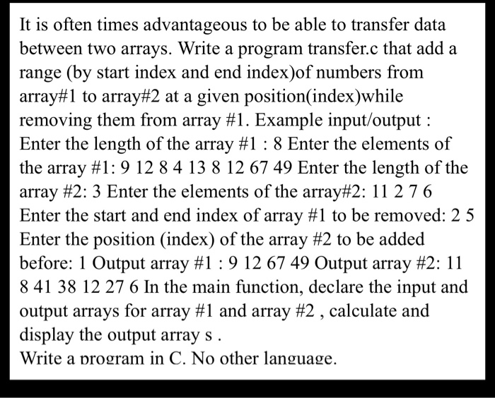 Solved It is often times advantageous to be able to transfer | Chegg.com