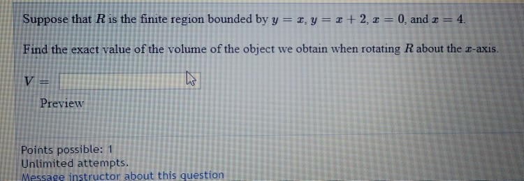 Solved Suppose that R is the finite region bounded by y = x, | Chegg.com