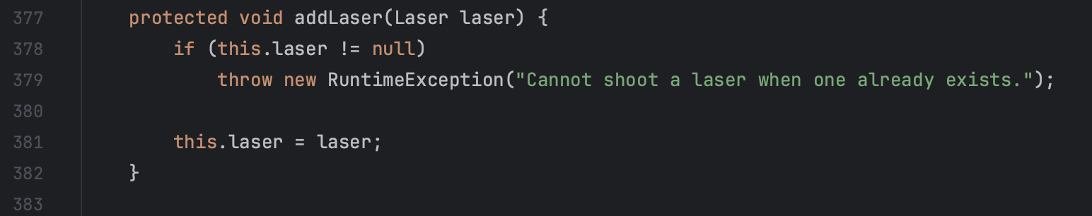 Solved QUESTION:The current space invaders game only allows | Chegg.com