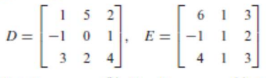 Solved In Exercises 3-6, use the following matrices to | Chegg.com