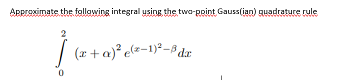 Solved Approximate the following integral using the | Chegg.com