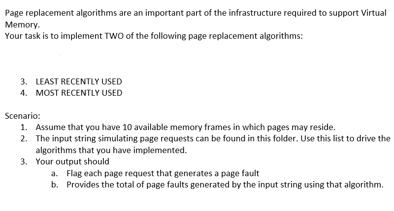 Solved Page replacement algorithms are an important part of | Chegg.com