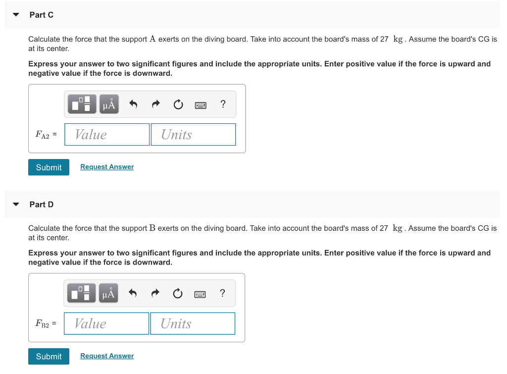 Solved Constants Part A Calculate the forces that the | Chegg.com