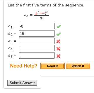 Solved List the first five terms of the sequence. | Chegg.com