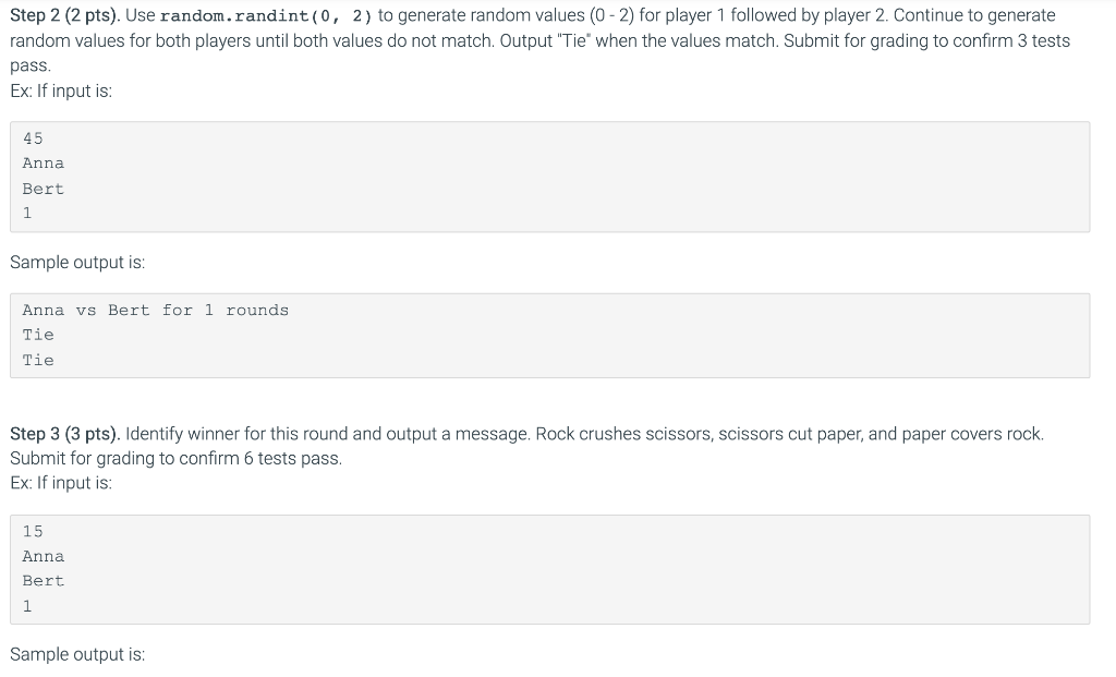 Solved Program Specifications Write a program to play an | Chegg.com