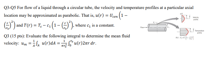 Solved Welt profile Q3-Q5 For flow of a liquid through a | Chegg.com